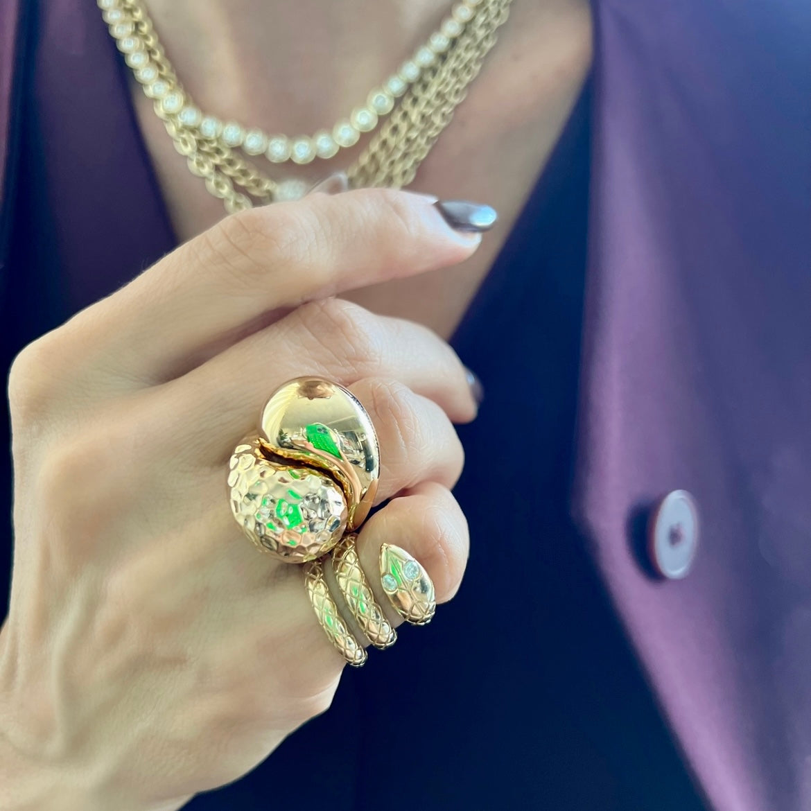 14KT Gold Isla Lightweight Ring – DilaraSaatci